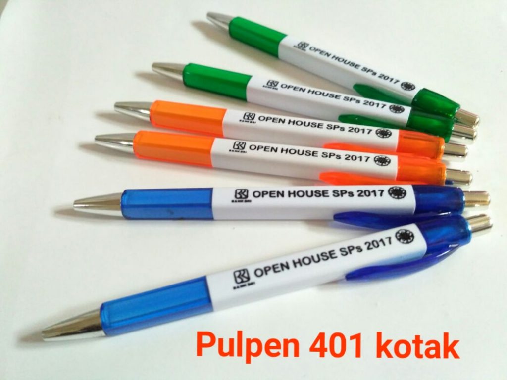 Pulpen 401 Kotak | Dsekar Printing Cetak Sablon Merchandise